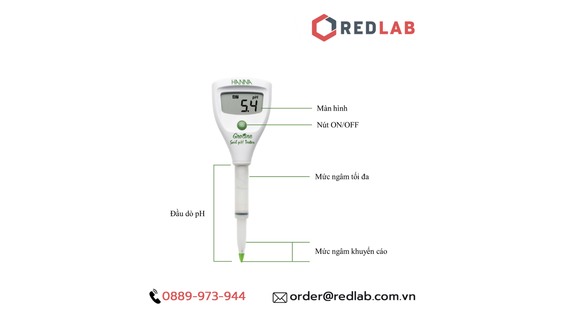 Hướng dẫn sử dụng bút đo pH HANNA HI981030 - RedLAB