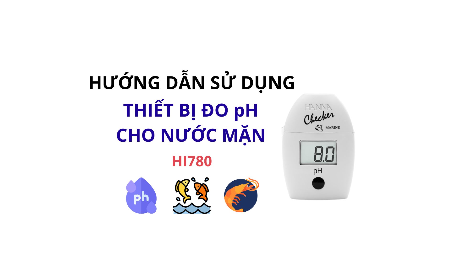 Hướng dẫn sử dụng thiết bị đo pH cho nước mặn HI780 - RedLAB